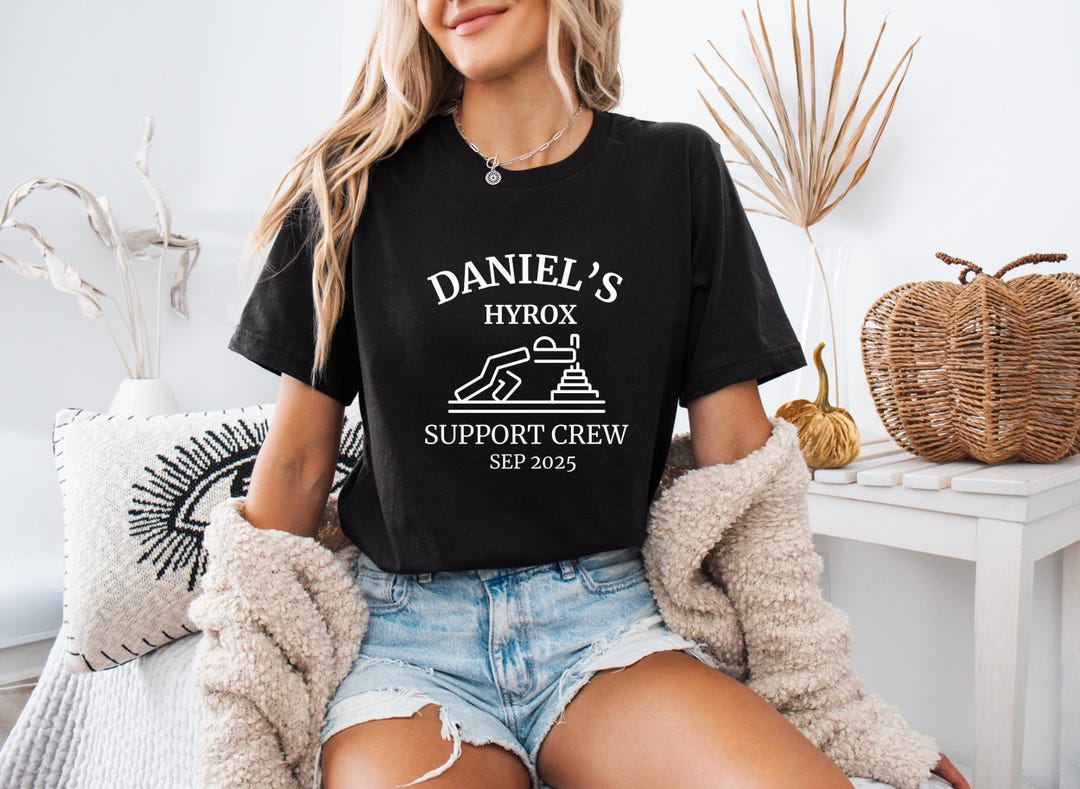 Custom Hyrox Support Crew Shirt, Hyrox Tee, Support Crew Tshirt, Custom ...