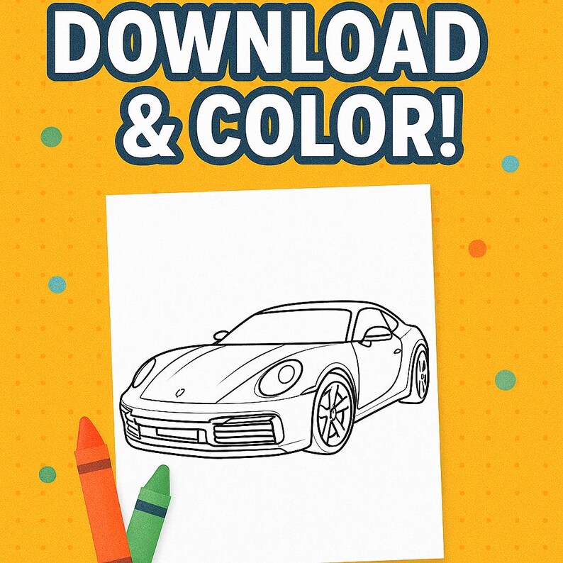 51 Printable Sports Car Coloring Pages for Kids & Adults – Cool ...
