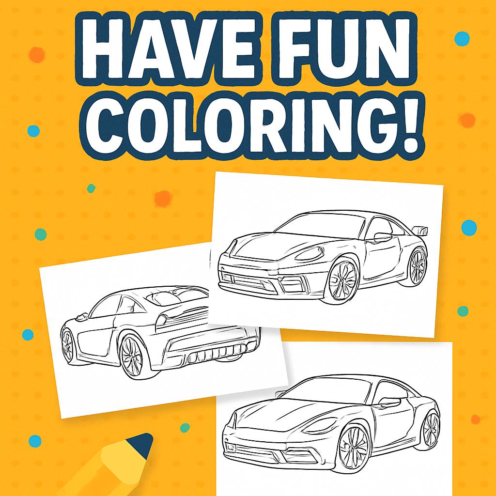 51 Printable Sports Car Coloring Pages for Kids & Adults – Cool ...