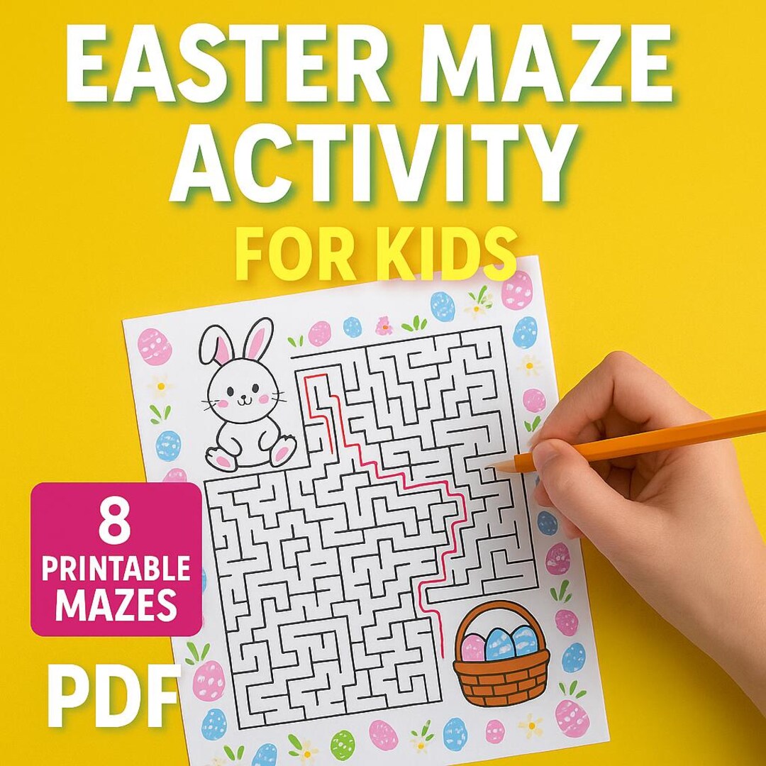 Easter Maze Activity for Kids – 8 Printable Bunny Mazes | Fun Brain ...