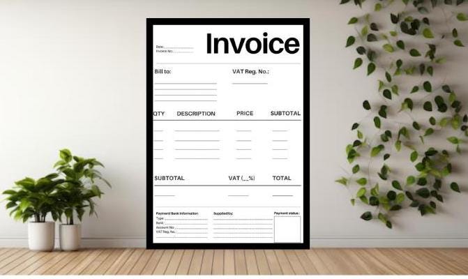 Invoice Template for South Africa, Versatile and Customizable. - Etsy