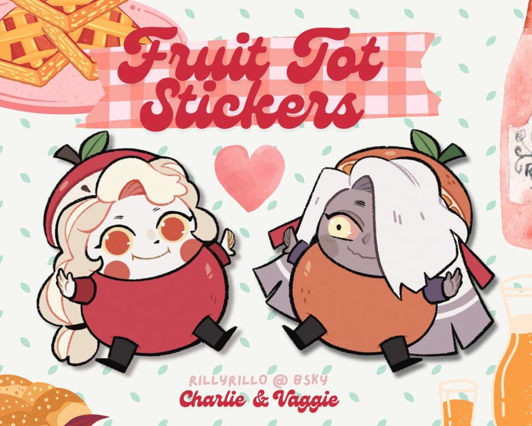 Fruit Tots Set︱chaggie 2" Stickers - Etsy