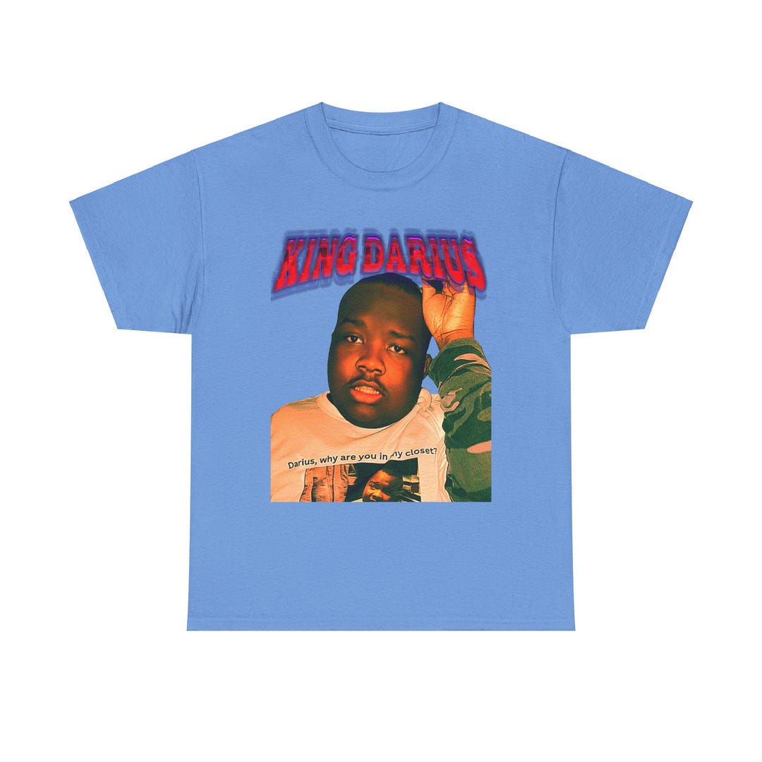 Graphic Tee Shirt, King Darius Meme Shirt, Trendy Unisex Cotton Tee ...