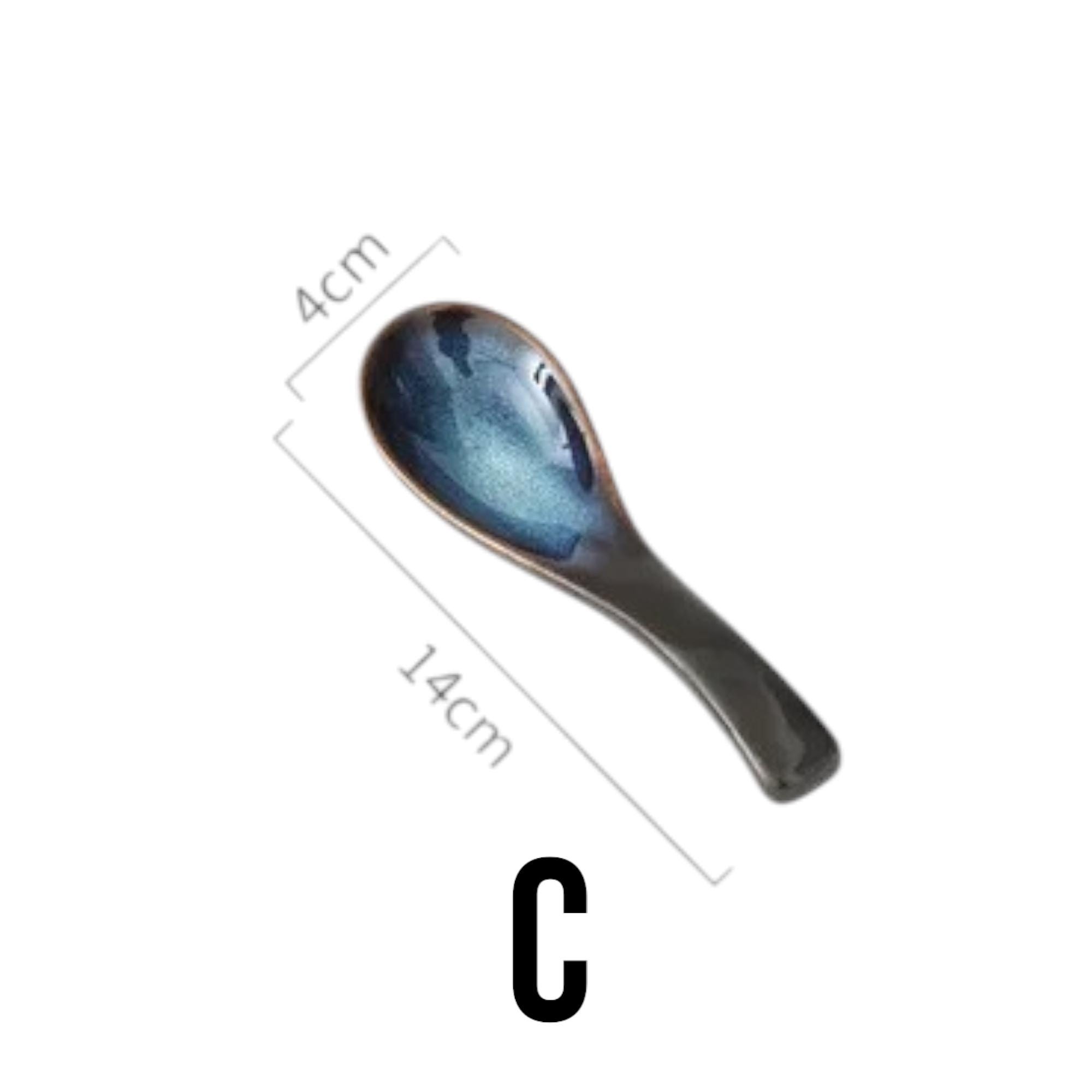 Handcrafted Ceramic Asian Soup Spoons – Aesthetic Pho Spoons for Ramen ...