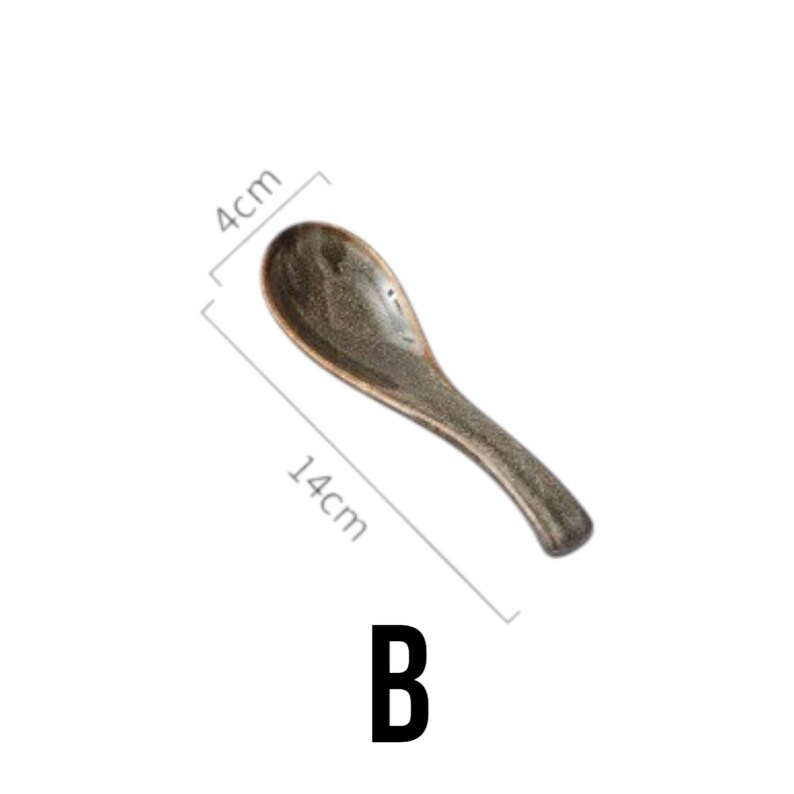 Handcrafted Ceramic Asian Soup Spoons – Aesthetic Pho Spoons for Ramen ...