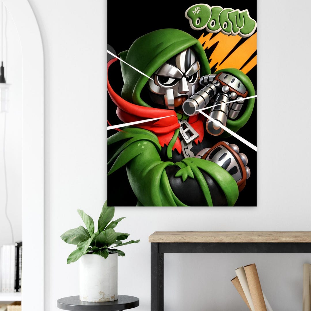 MF DOOM Action Poster Print | Underground Hip Hop Wall Art ...