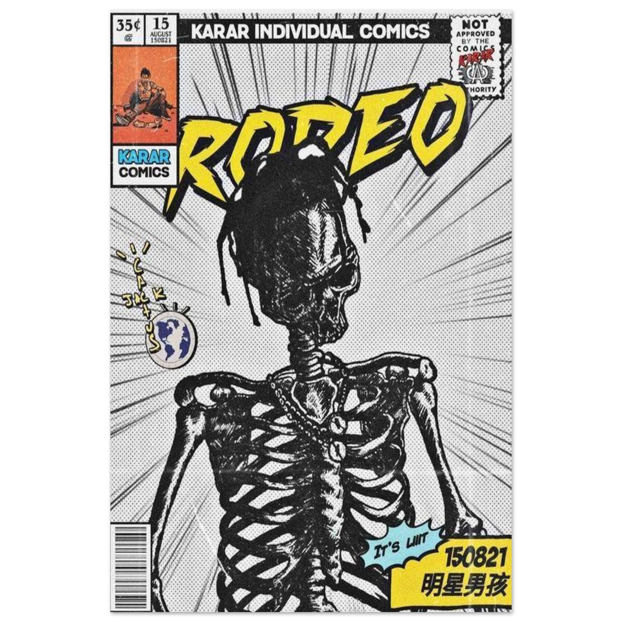 Travis Scott "rodeo" Comic Poster – Retro Hip Hop Wall Art | Rap Print ...