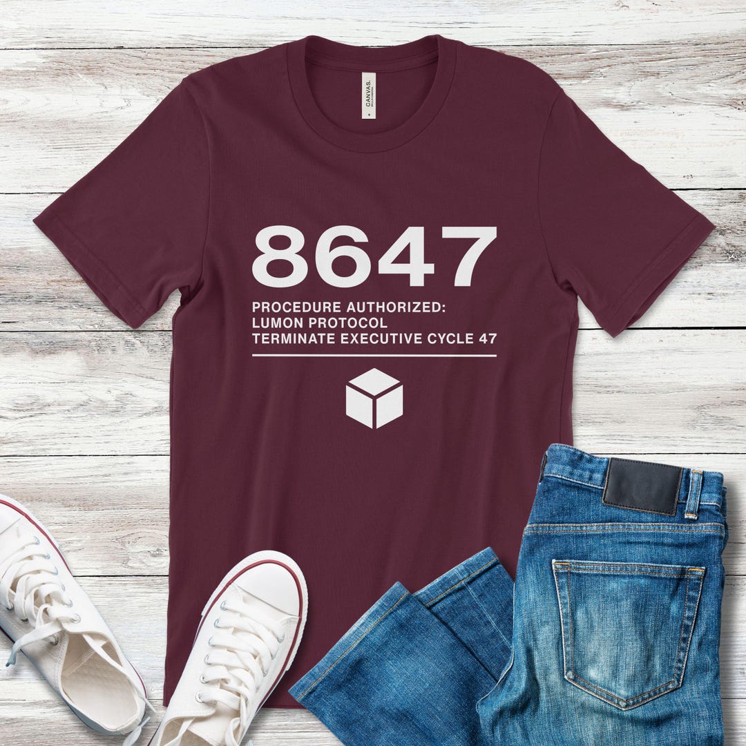 8647 Severance Lumon Protocol Shirt Political Satire Graphic Tee ...