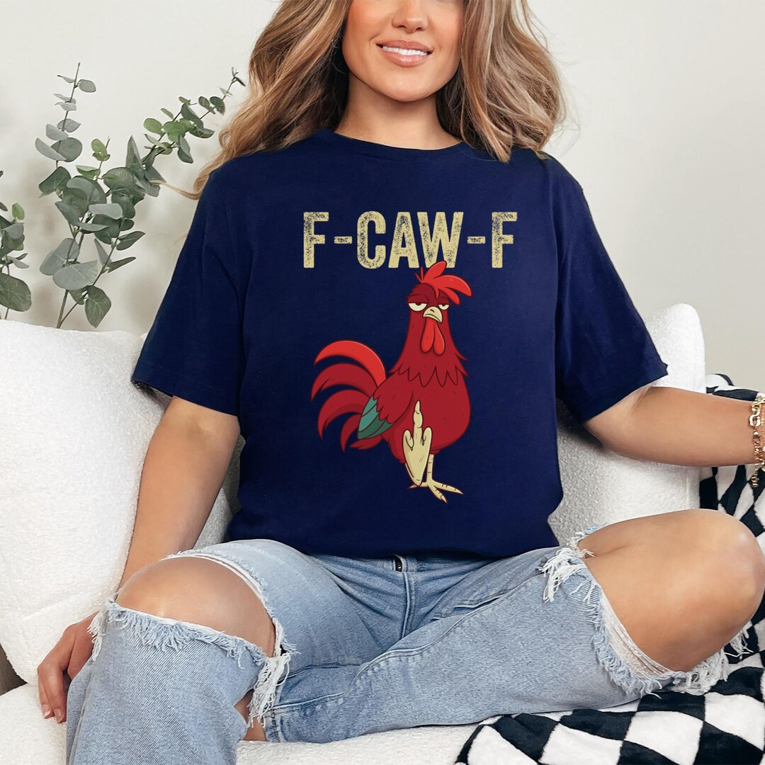 F-CAW-F Chicken T-shirt, Funny Angry Chicken, Sarcastic Chicken Tee ...