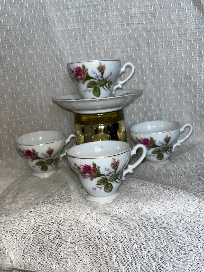 Fine Bone China Set- Royal Rose - Etsy