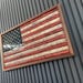 Handcrafted Wooden American Flag With CNC Stars and Glossy Resin Finish ...