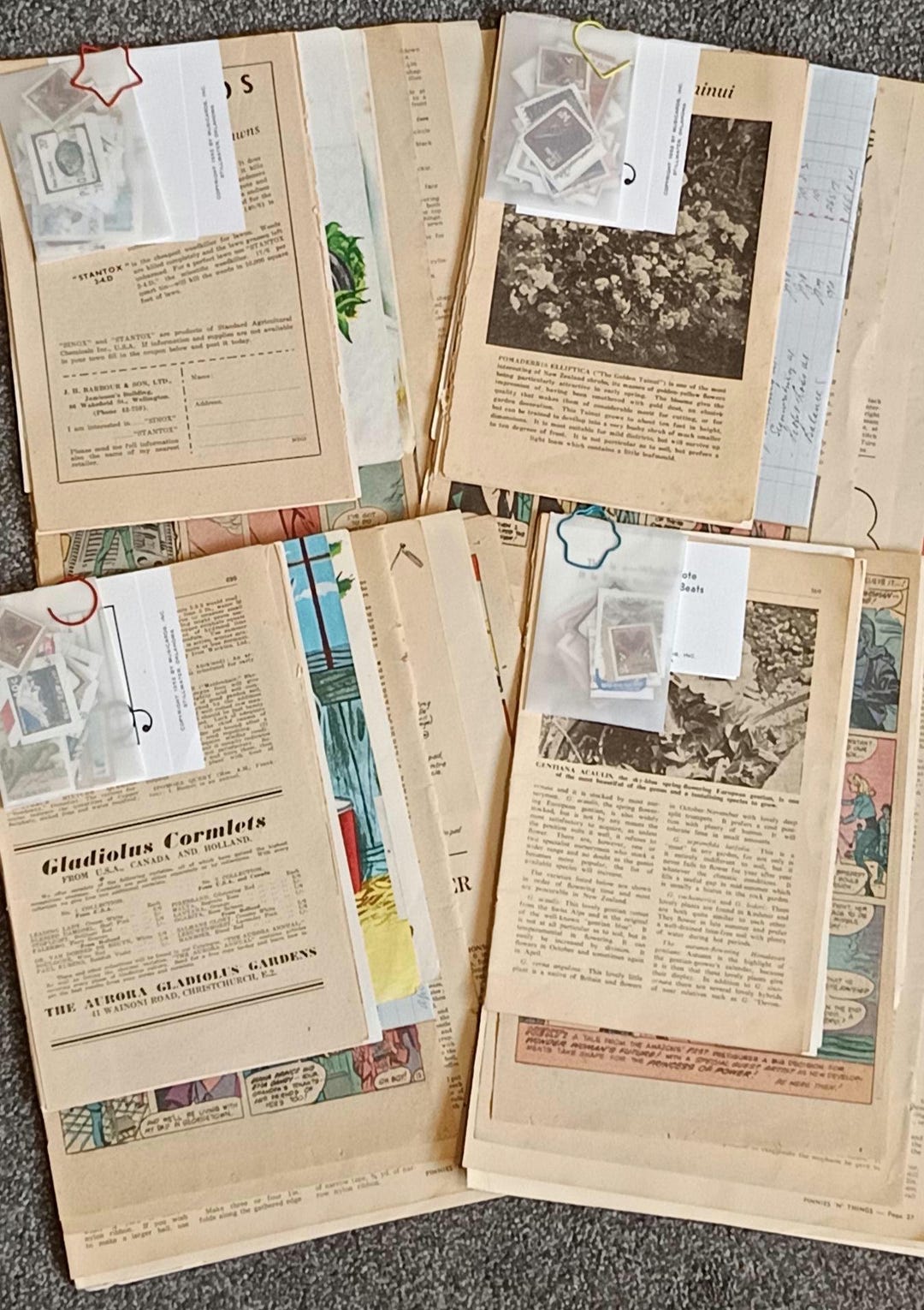 Genuine Vintage Ephemera Paper Kit. Mostly New Zealand Ephemera From ...