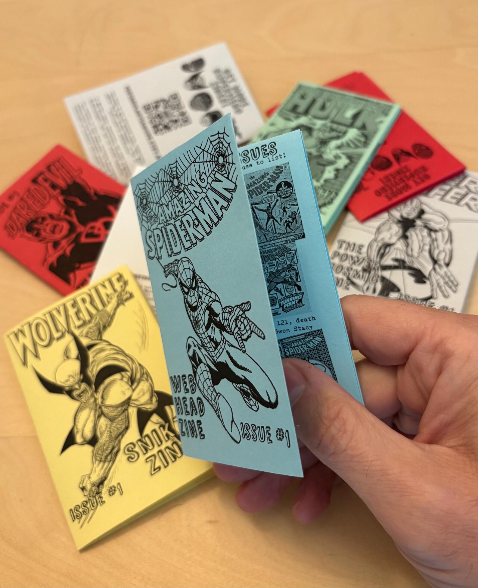 Marvel Handmade Mini Zines! | 5 Superhero Fan Zines | Your Choice! or ...