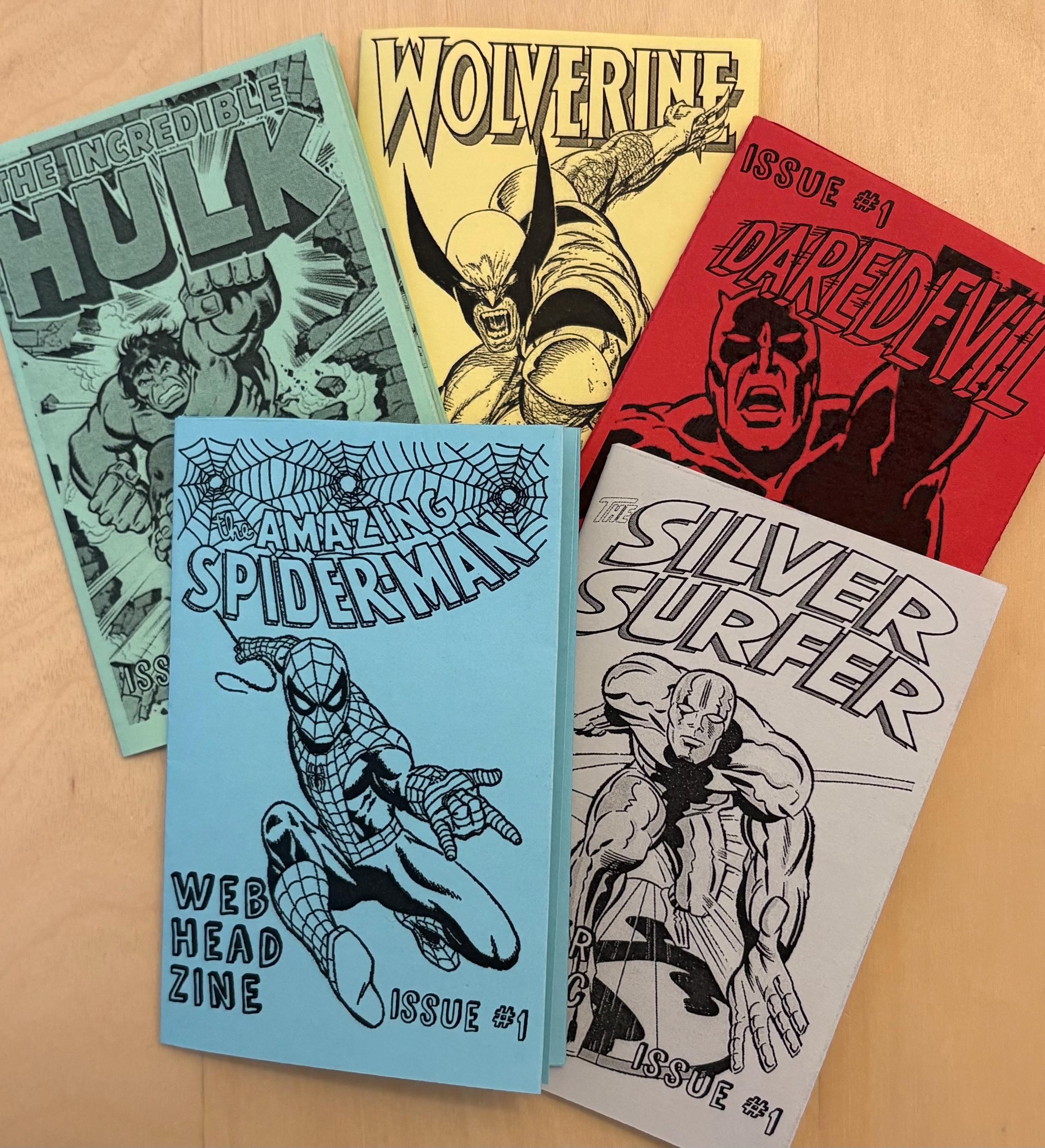 Marvel Handmade Mini Zines! | 5 Superhero Fan Zines | Your Choice! or ...