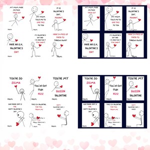 Slang Kids Valentine's Day Cards, Funny Printable Classroom Valentine ...