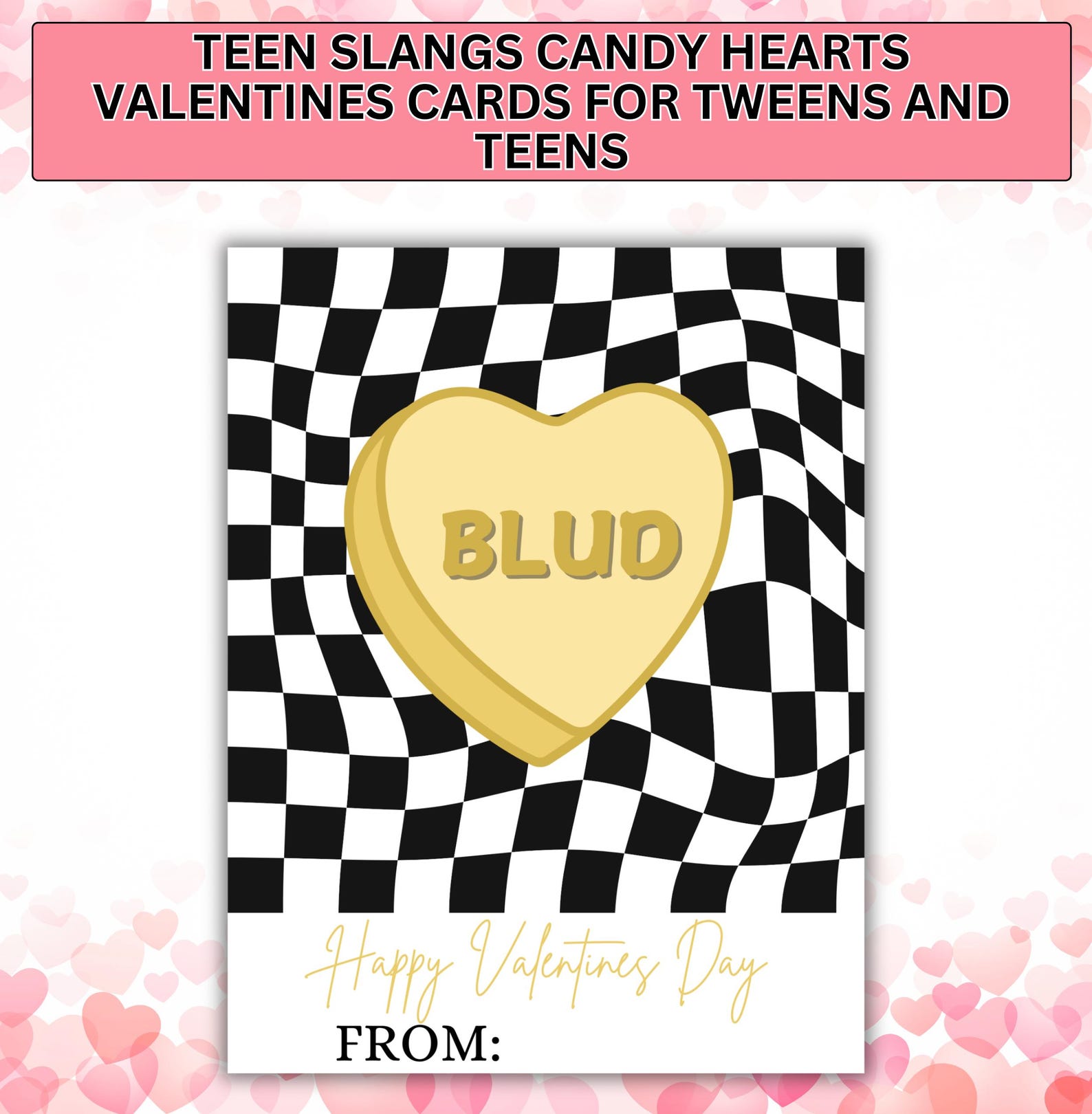 Valentine Teen Slang Candy Hearts, Class Valentines, Tween Valentines ...