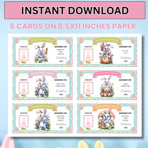 Editable Easter Bunny Bucks, Easter Play Money, Easter Egg Filler ...