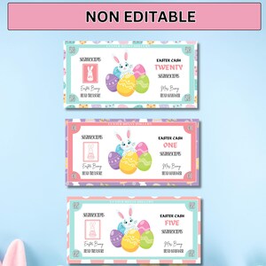 Printable Easter Bunny Bucks, Easter Play Money, Easter Egg Filler ...