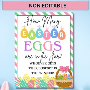 Guess How Many Easter Eggs, Guess How Many Easter Eggs Are in the Jar ...