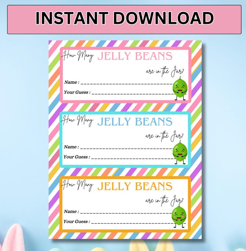 Guess How Many Jelly Beans, Guess How Many Jelly Beans Are in the Jar ...