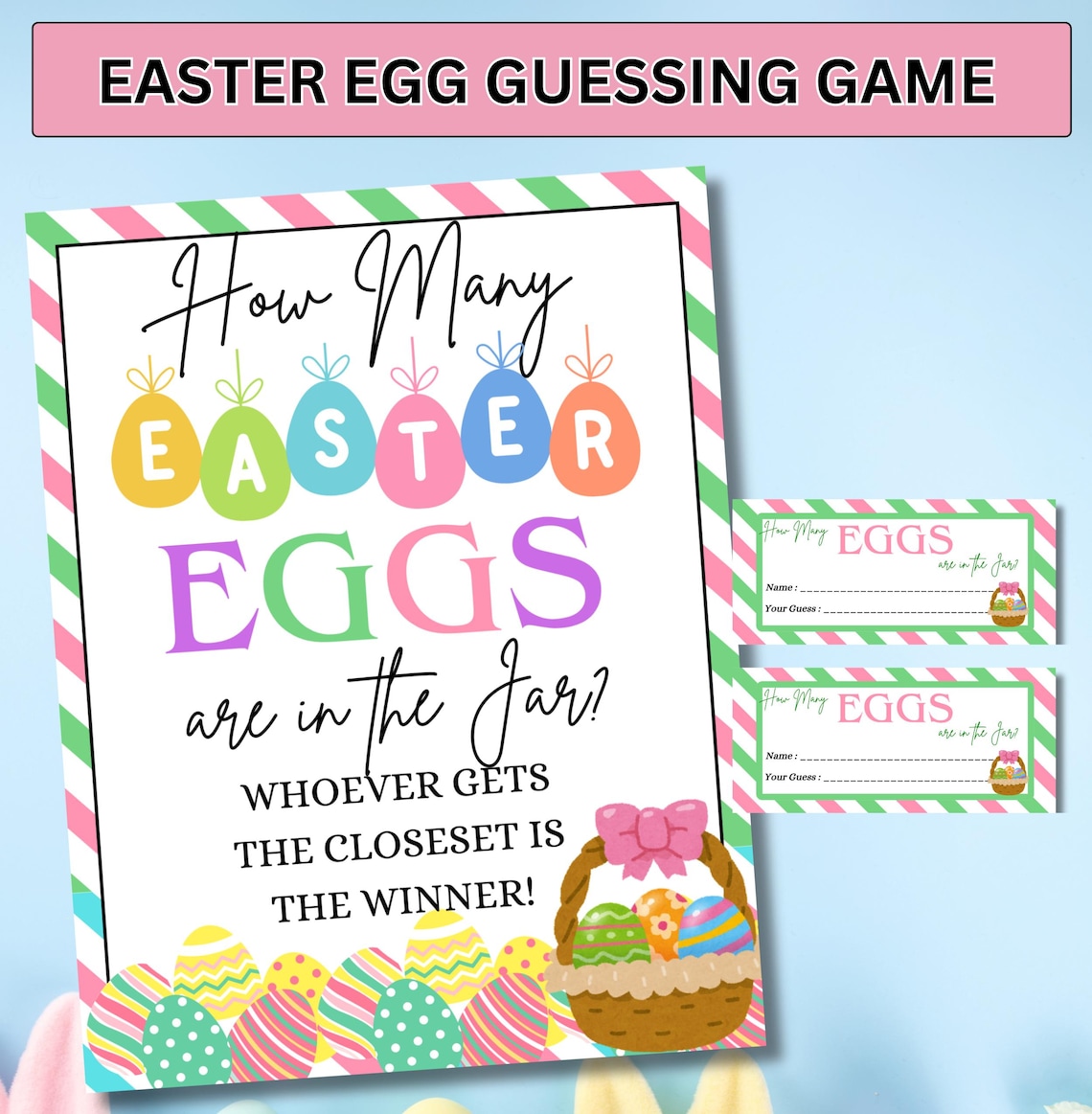 Guess How Many Easter Eggs, Guess How Many Easter Eggs Are in the Jar ...