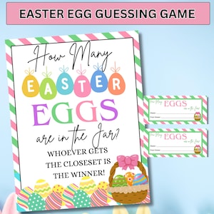 Guess How Many Easter Eggs, Guess How Many Easter Eggs Are in the Jar ...