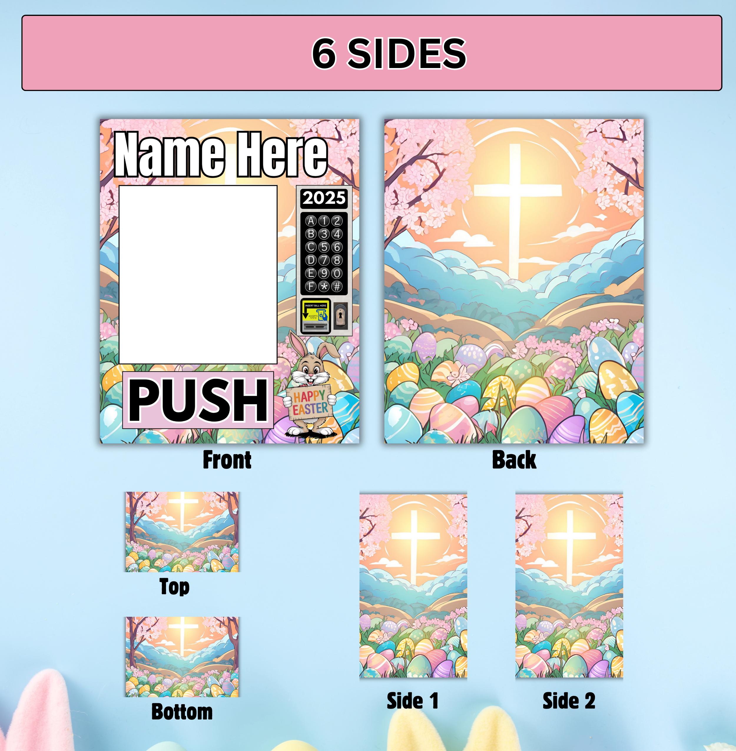 Easter Vending Machine Template, Easter Vending Machine Design, Editable Vending Machine ...