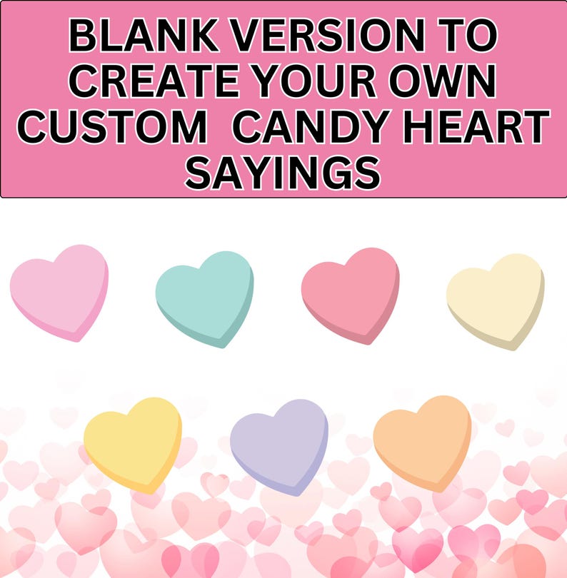 Conversation Valentine Heart SVG PNG Clipart, Valentine Candy Hearts ...
