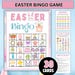 30 Easter Bingo Cards Printable Game, Easter Bingo Boards Activity for ...