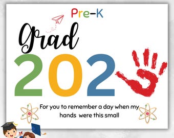 Last Day of School 2025 Handprint Craft for Kids, End of Year Keepsake ...