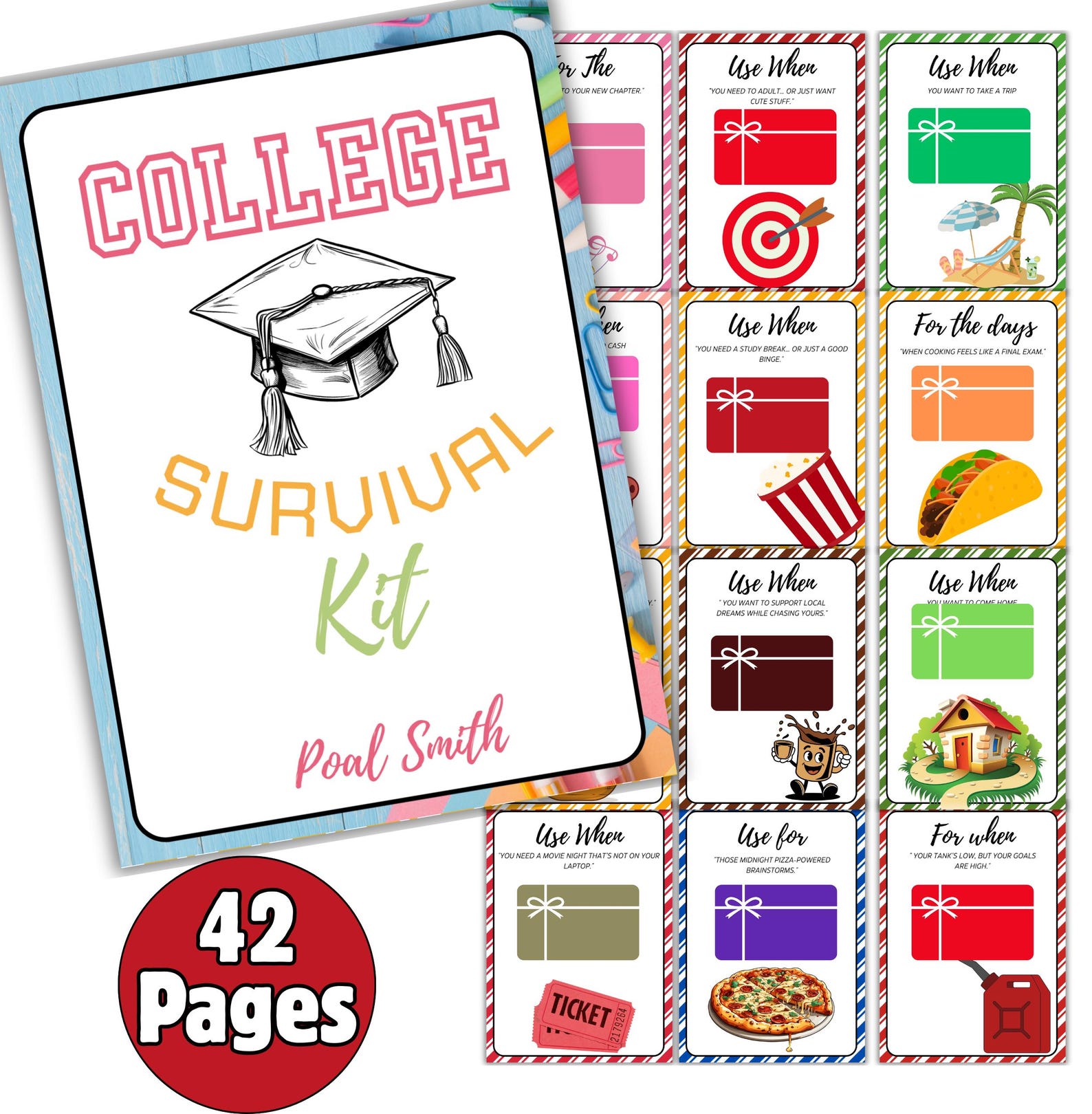 Canva Editable Graduation Gift Card Book, Last Minute Gift for Grad ...