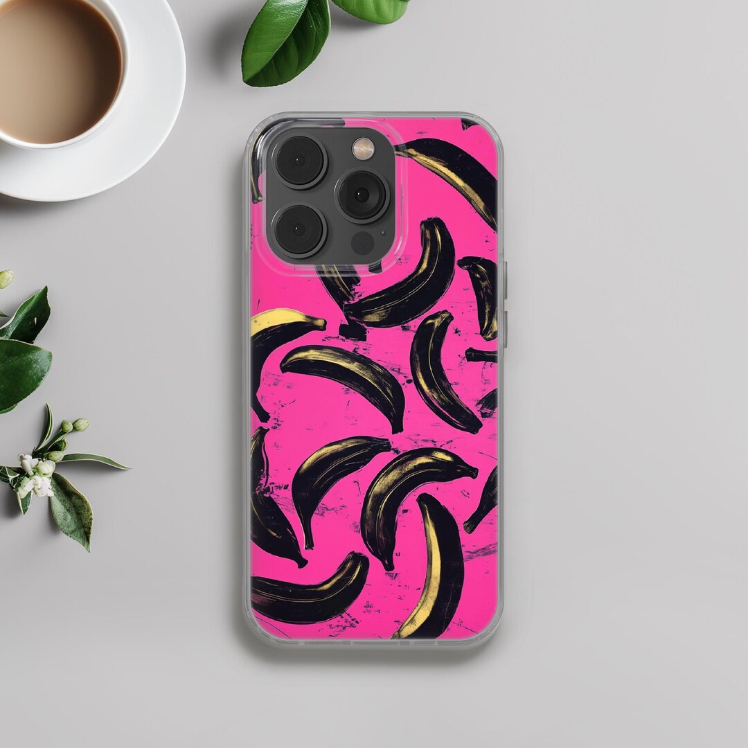 Banana Art Phone Case Banana Warhol Cover Fits iPhone 16 Pro, iPhone 14 ...
