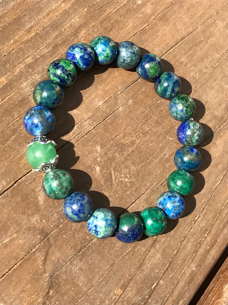 Azurite Mala Bracelet - Etsy