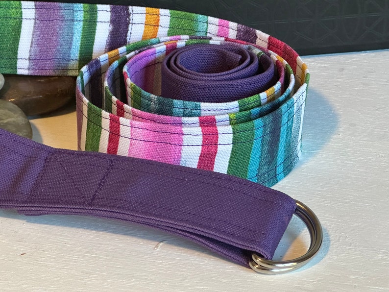 Purple Rainbow Yoga Strap - Etsy
