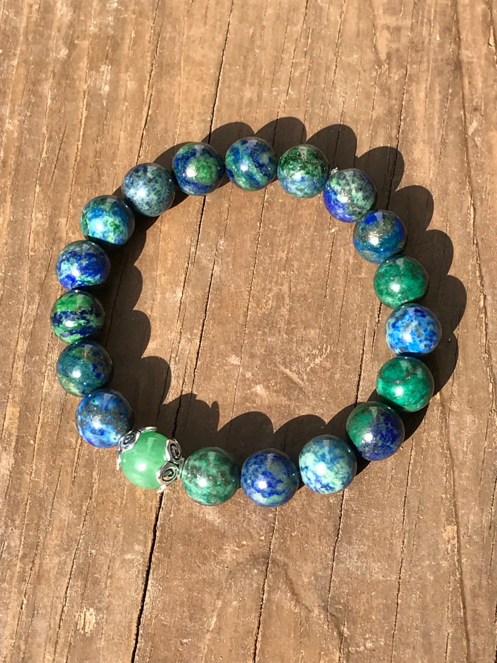 Azurite Mala Bracelet - Etsy