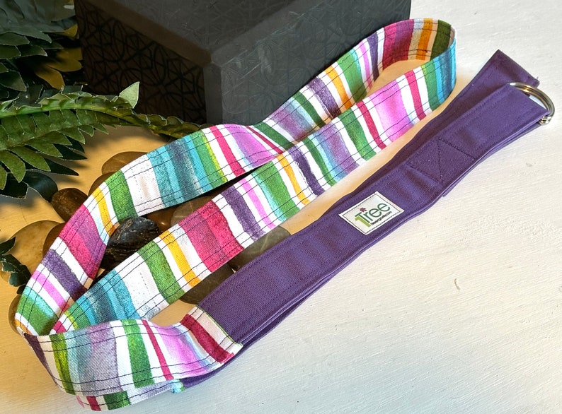 Purple Rainbow Yoga Strap - Etsy