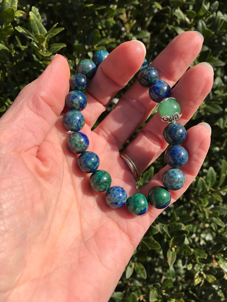 Azurite Mala Bracelet - Etsy