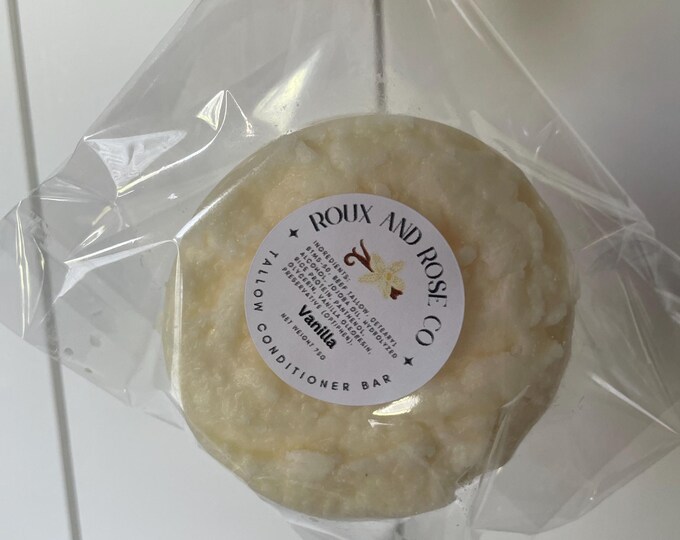 Tallow Conditioner Bar | Solid Hair Conditioner | Nourishing ...