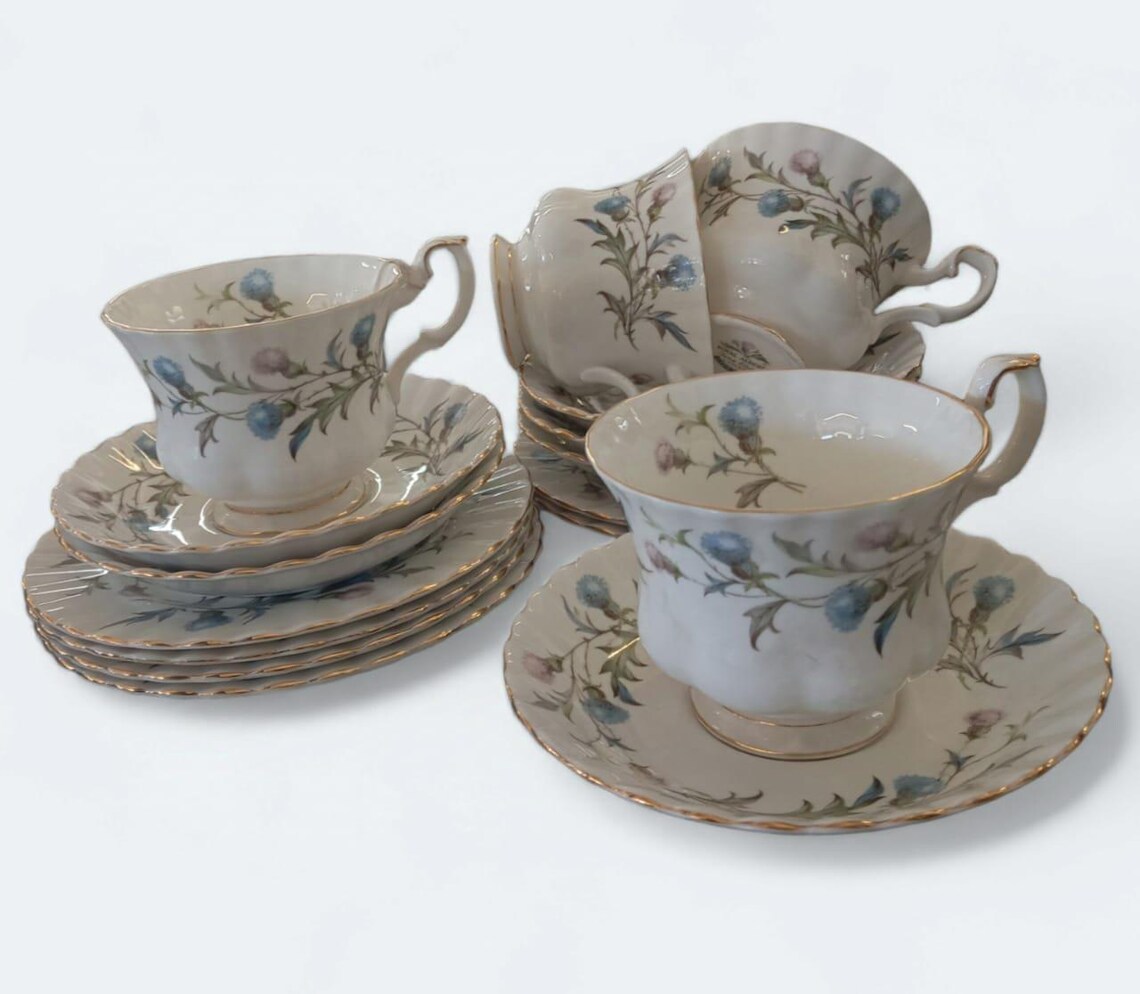 Royal Albert Brigadoon Tea Set - Etsy