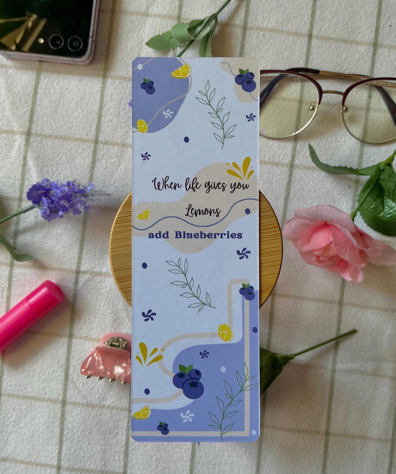 Summer Themed Bookmark: Laminated Glossy Paper, Reading Accessory - Etsy
