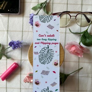 Colorful Summer Themed Bookmarks, Doublesided Bookmark, Cute Book ...