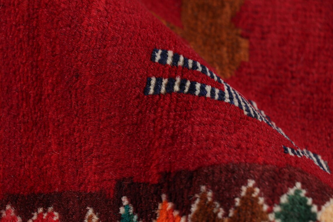 Rug & Kilim’s Modern Rug in Red With Animal Pictorials - Etsy