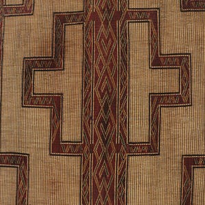 Vintage Moroccan Tuareg Mat in Beige With Geometric Patterns, From Rug ...