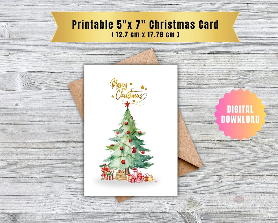 Printable Christmas Cards - Etsy