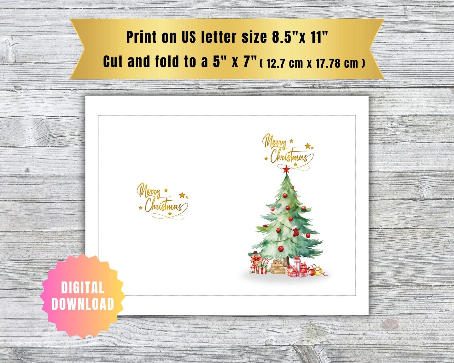 Printable Christmas Cards - Etsy