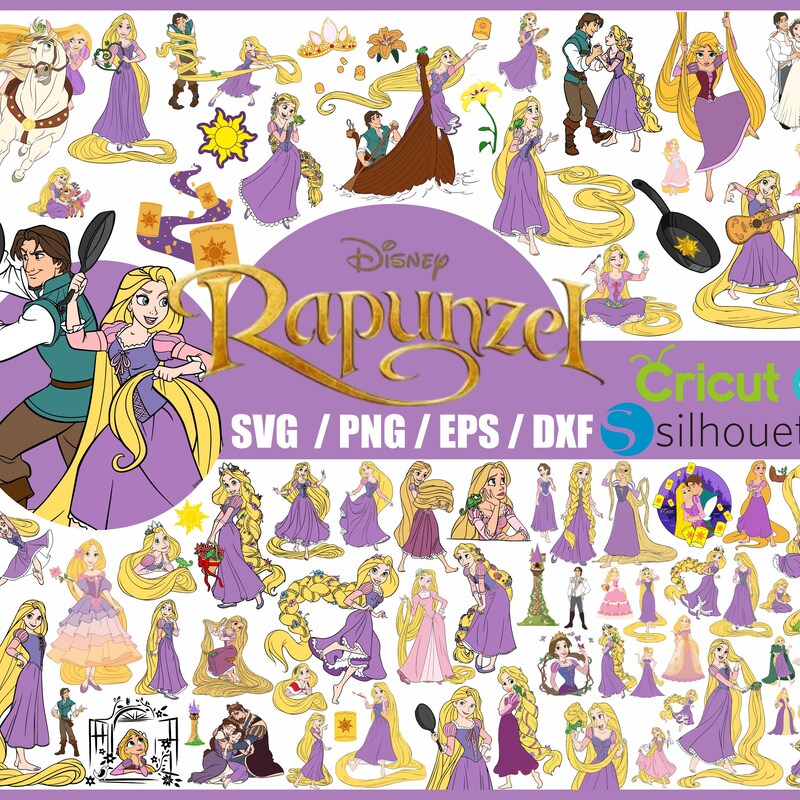 Rapunzel Svg - Etsy