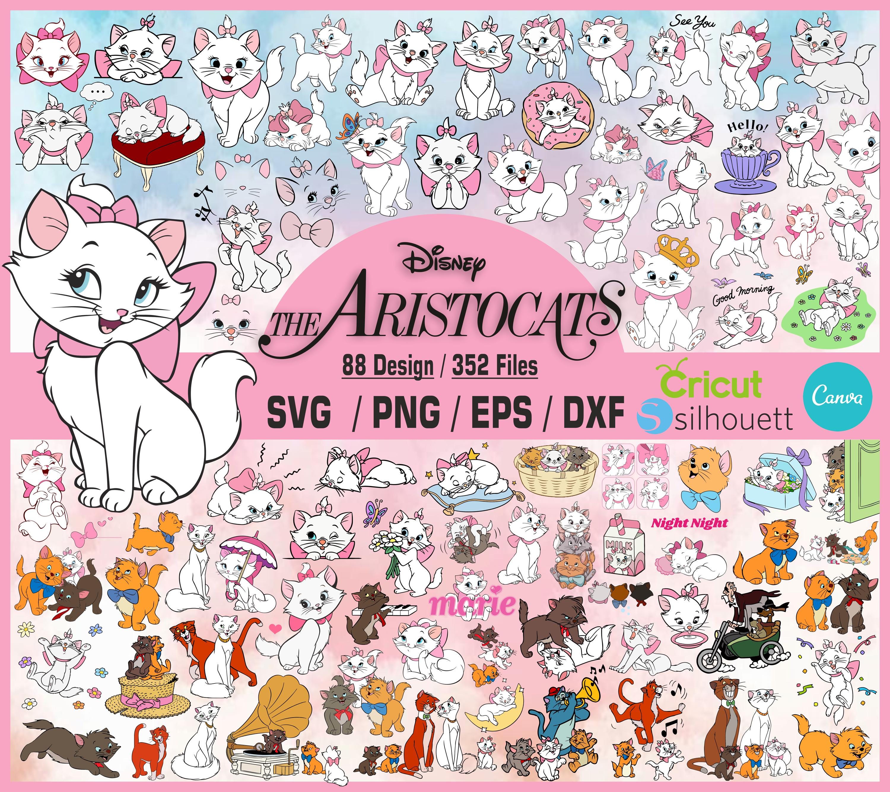 Aristocats SVG Bundle, Aristocats Marie Svg & Png Files for Cricut ...