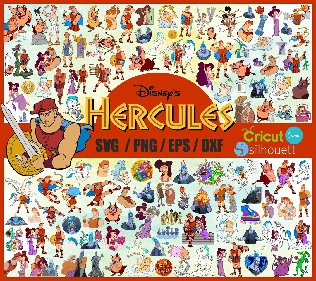 Hercules SVG Bundle, Baby Hercules Svg Files for Cricut, Baby Pegasus ...