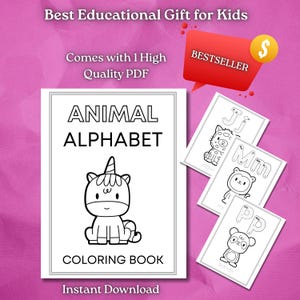 Animal Alphabet Tracing & Coloring Pages Printable | A–Z Preschool ...