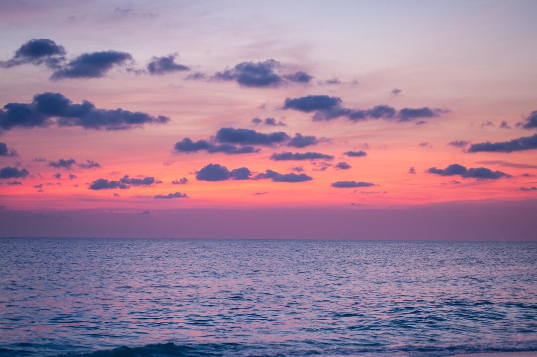 Printable Pink Sunset Photograph, Instant Download, Wall Art - Etsy